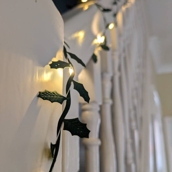 Brown Leaf Fairy Lights Rustic Wedding Decor Woodland Table Centerpiece ...