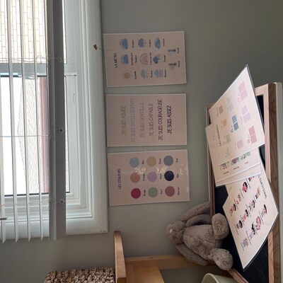 24 Educational Posters Set for Playroom, Kids, Toddlers, Printable Home ...