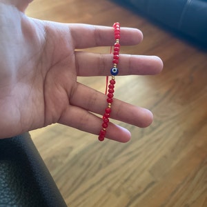Evil Eye Red and Gold Protection Bracelet Pulsera Proteccion Mal De Ojo ...