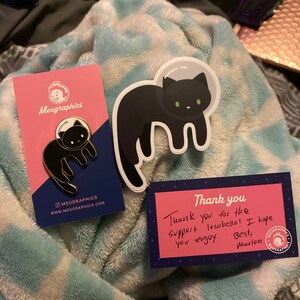 Black Space Cat Enamel Pin - Etsy Canada