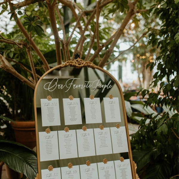 Wedding Guestbook Mirror Wedding Signage Modern Wedding Sign Guest Book ...