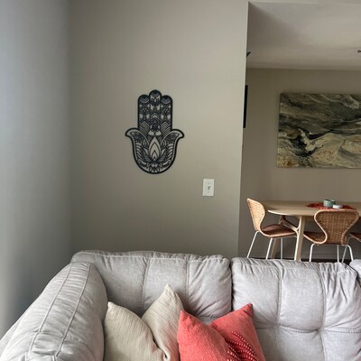 Hamsa Wall Art, Hamsa Wall Hangings Decor, Hamsa Hand Large Metal Wall ...