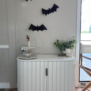 Halloween Bats Wicker Wall Decor Hanging Scary Bats Wicker Wall Art for ...