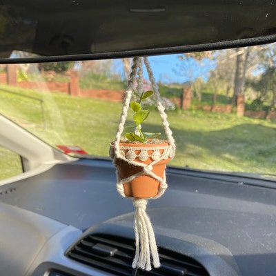 Macrame Mushroom & Smiley Face Air Vent Decorations - Etsy