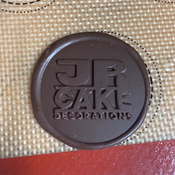 Custom Logo Chocolate Stamp: Brass Metal & Wood Handle - Etsy