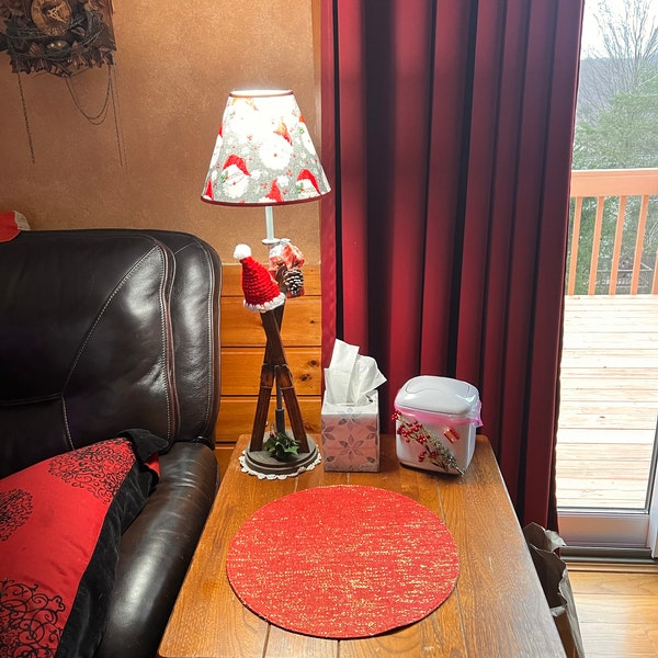 Santa Claus Christmas Lamp Shade - Etsy