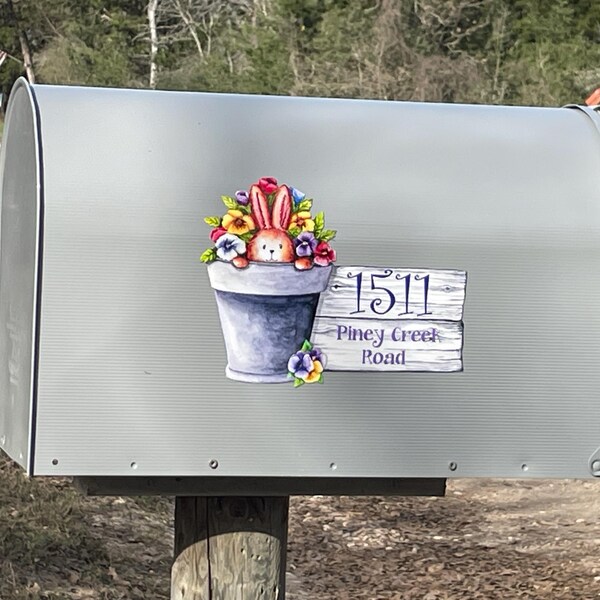 Magnet Mailbox House Numbers 2.5" Pink Home Address Not a Decal ...