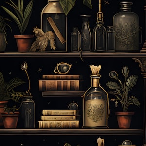 Wizard Apothecary Digital Wallpaper for Iphone, Android, Ipad, Tablets ...