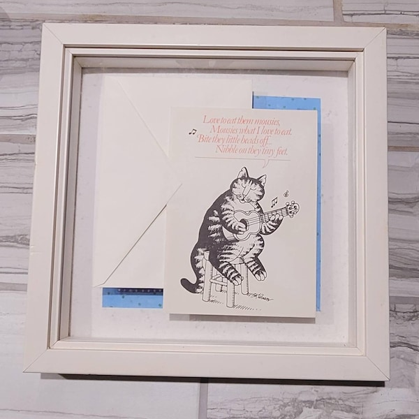 Kliban Cat Poster- 1977- Love to Eat Them Mousies - Etsy
