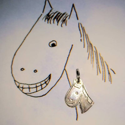 Childrens Drawing Charm Made by Your Childrens Drawing Child Artwork ...