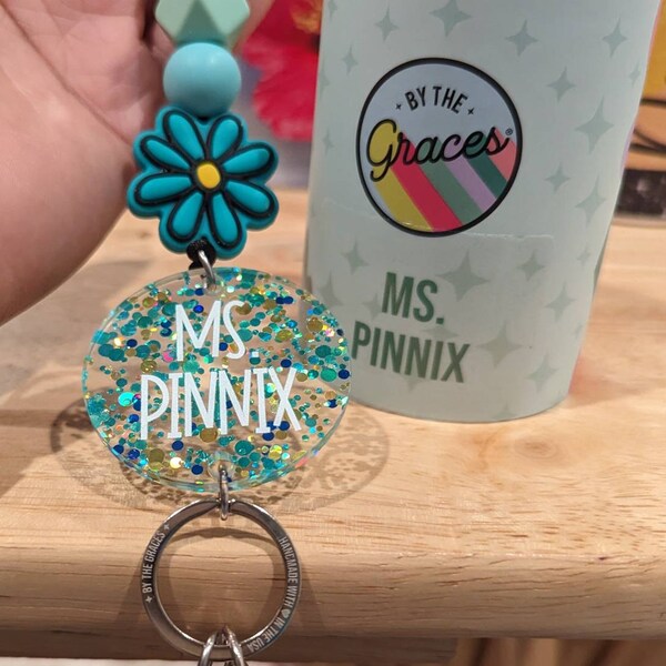 Groovy Sparkly Lanyard - Personalized Lanyard for Badge - 80's Lanyard ...