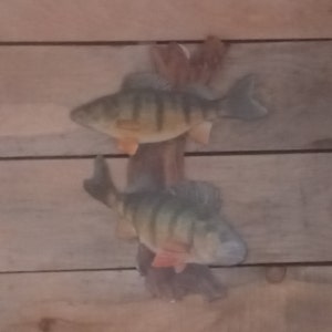 Bluegill Replica Driftwood Scene Rustic Home Decor, 2D Flat Metal, Lake ...