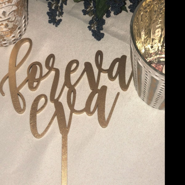 Foreva Eva Wedding Cake Topper, 6.5"w Inches - VERSION 2, Forever ...