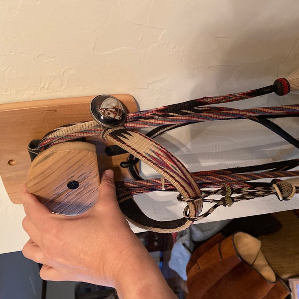 Old West "tucson" Wood Bridle Rack - Etsy