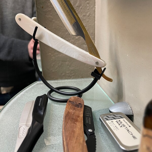 Golden Straight Razor Necklace Barber Wet Shaver Chain Stainless ...