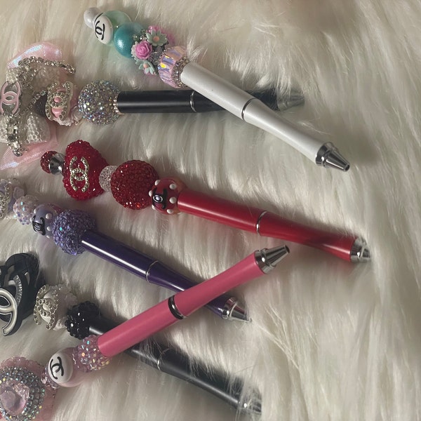 BUY BULK & Save/beadable Metal Featherweight Pens/add a Bead Metal Pens ...