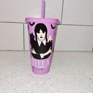 WEDNESDAY Inspired Cold Cup 24 Oz, Limited Edition Design - Etsy UK