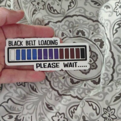Black Belt Loading, Jiu Jitsu Stickers, BJJ Gift for Son, Brazilian Jiu ...