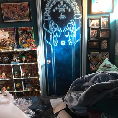 Magic Gates Peel & Stick Door Mural Fantasy Wrap Removable Cling ...