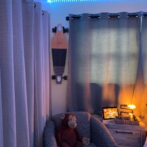 Wall Mount Long Board Rack Hanging Wall Mount for Single Longboard ...