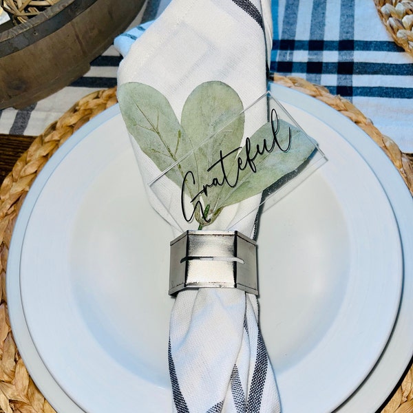 Vellum Place Card Name Card Table Setting Wedding Bridal Shower Party ...