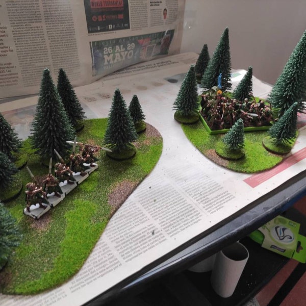 Wargame Terrain - Forest Trees Set – PAINTED - Miniature Wargaming ...
