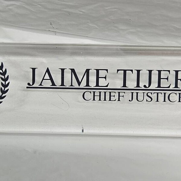 Lawyer Desk Name Plate, Clear JD Judge Nameplate, Lawyer Appreciation ...