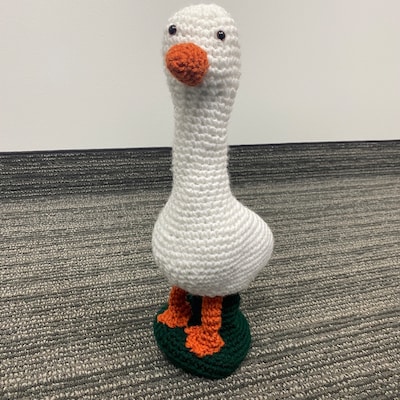PATTERN ONLY Crochet Desk Goose PDF Pattern, Bonus: Rain Hat and Poncho ...