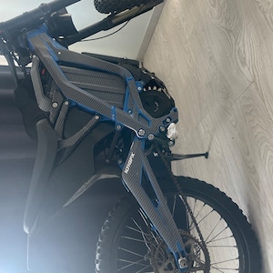 Surron Light Bee X Graphics Kit FOX RACE LINE Black Blue Decals ...