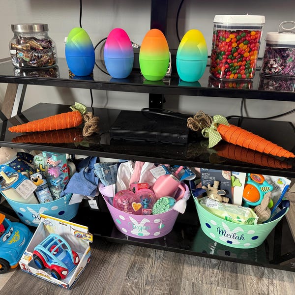 Personalized Easter Basket, Girl Easter Basket, Boy Easter Basket, Kids Easter Basket ...