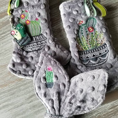 Mini Potted Cactus Machine Embroidery Design. Small Cacti Machine ...