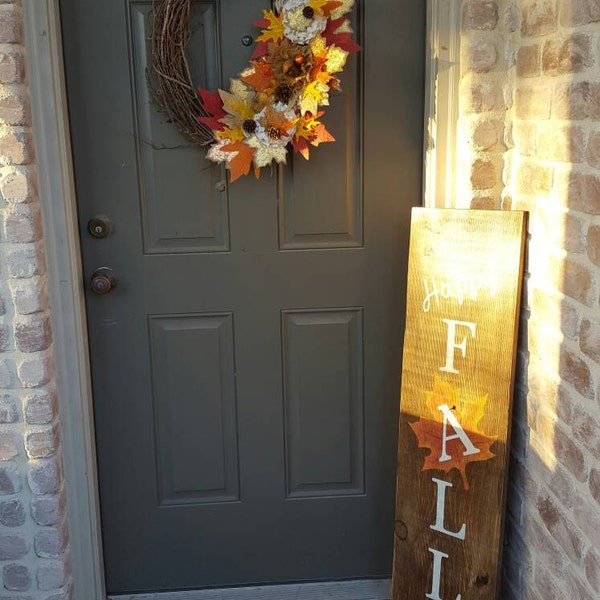 Reversible Holiday Sign, Reversible Fall Winter, Happy Fall Y'all ...