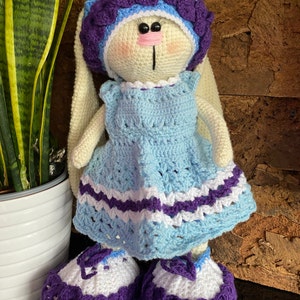 SET of 5 PATTERNS. Amigurumi Crochet Pattern Bunny in Clothes Set ...