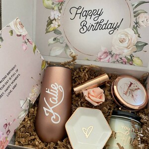 Happy Birthday Gift Box For Her Personalized Birthday Box | Etsy