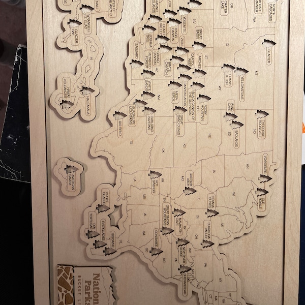 QUICK SHIP the ORIGINAL Viral Hockey Arena Map Tracker, Travel Map ...