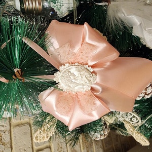 Pink Christmas Tree Topper Ornament for Christmas Tree Blush Pink Tree ...