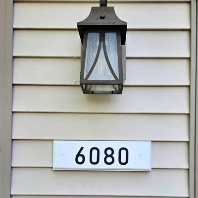 Vertical House Address Sign Modern House Numbers Acrylic Address Sign ...