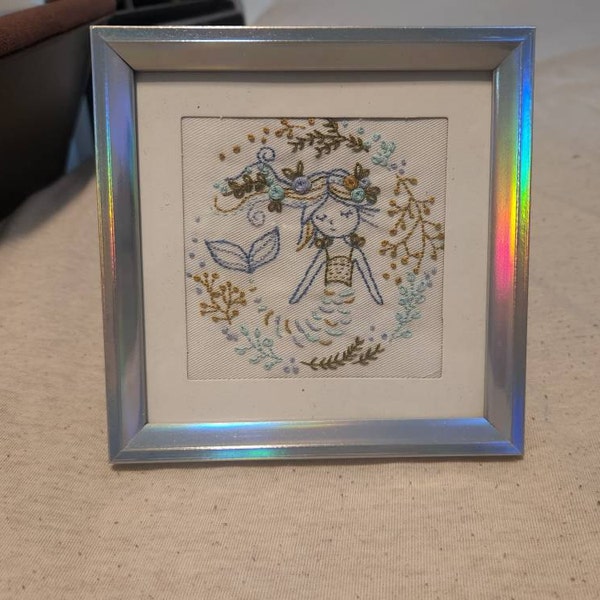 Mermaid Dreams - Craftily Creative, Mermaid Embroidery Kit, Gift Idea, Embroidery Hoop Art, Diy ...