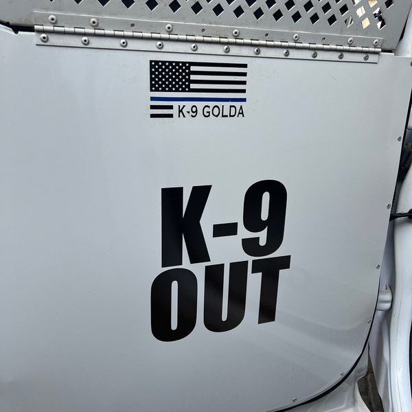 K9 Patrol Car Window Decal / Sticker / K-9 Police Dog / Caution ...
