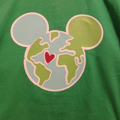 Mickey Mouse Head Earth Earth Day / Nature SVG, Png, Jpg Instant File ...