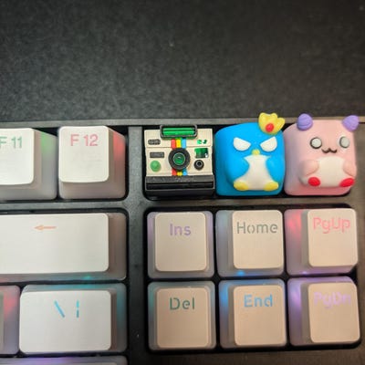 Handmade SA Profile Backlit Key Cap Hidden Fairyland Wood & Resin ...