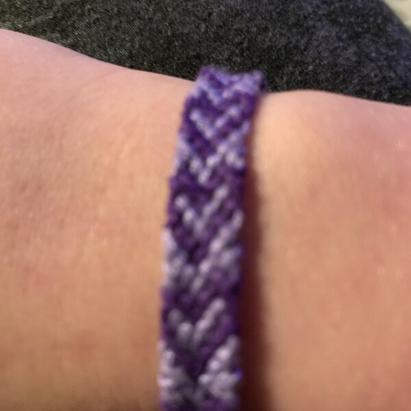 Handmade Personalised/custom Embroidery Bracelet | 12 Hearts Design ...