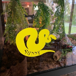 Customizable Name Ball Python Snake Vinyl Decal READ DESCRIPTION - Etsy