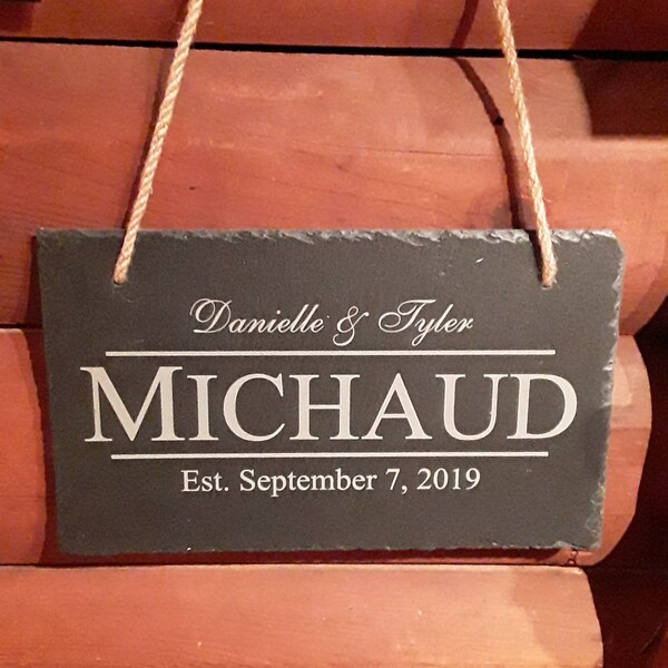 Rectangular Personalized Slate House Marker Sign Desgin - Two Sizes ...