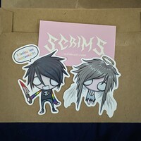 Emo Angel Chibi Sticker Y2k Punk Chibi Mall Goth Scenecore Fairycore ...