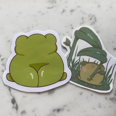 Cute Kawaii Frog and Fox Sticker Kawaii Fox Baby Fox Cottage Core Frog ...