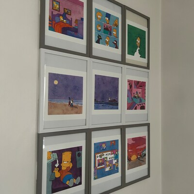 The Simpsons Homer Bush Watercolour Print, Scenic Simpsons, Homer ...