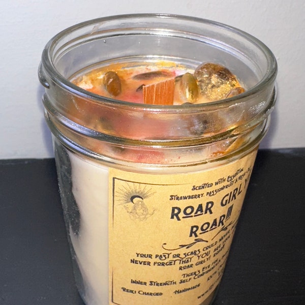 Reiki Charged Crystal Candles Healing Candles Intention Candles Crystal ...