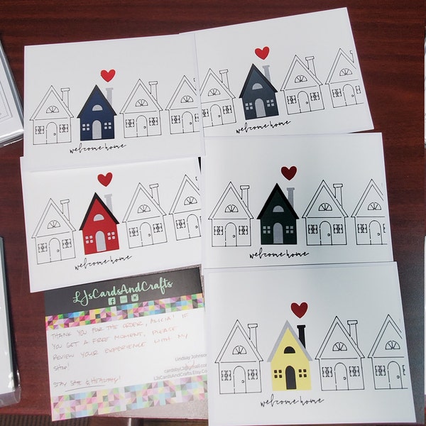 Handmade "welcome Home" Greeting Card | New Home Card | New House Card ...