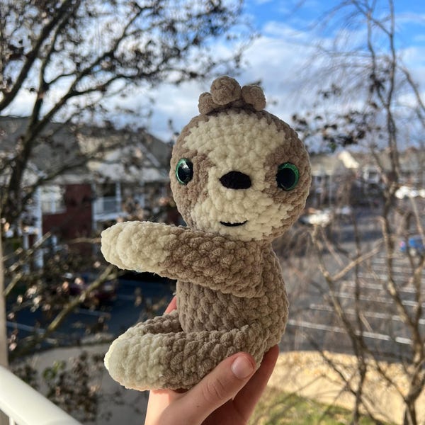 PATTERN: Sid the Plush Sloth Pattern - Amigurumi Sloth Pattern ...
